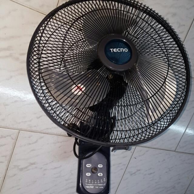 Tecno Second Hand Wall Fan, Furniture & Home Living, Lighting & Fans ...