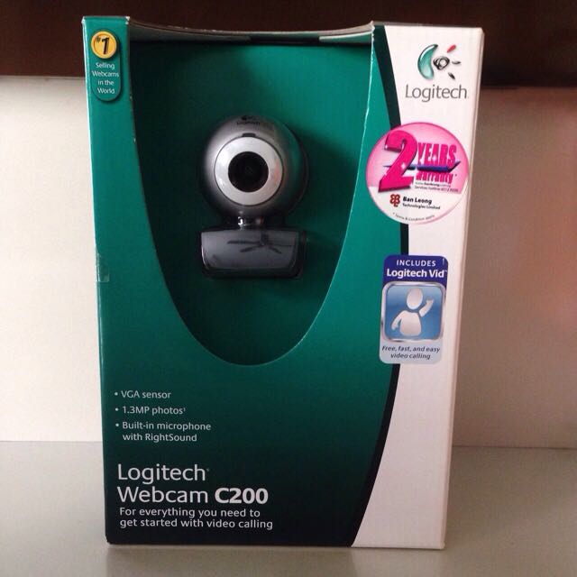 BNIB Logitech Webcam C200, Computers & Tech, Parts & Accessories, Networking on Carousell