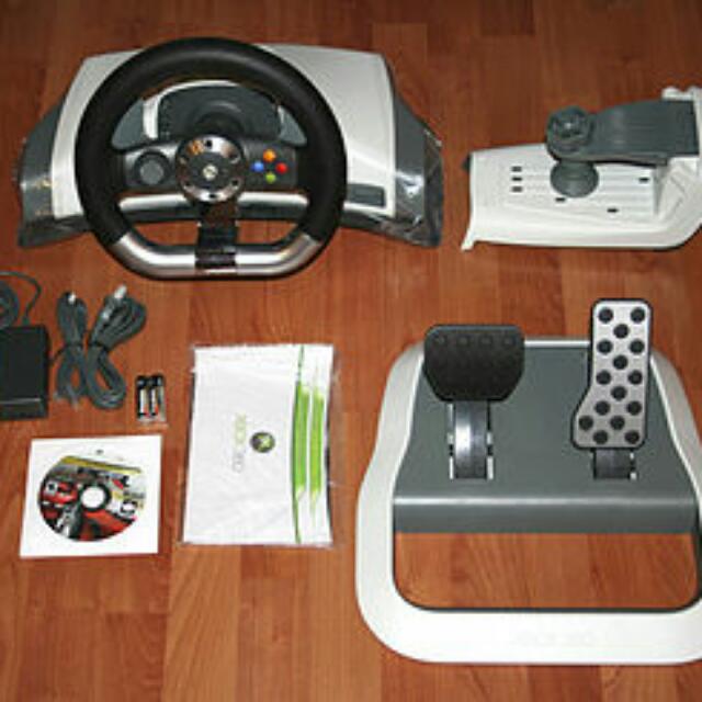 Xbox 360 Wireless Racing Wheel, Computers & Tech, Parts & Accessories ...