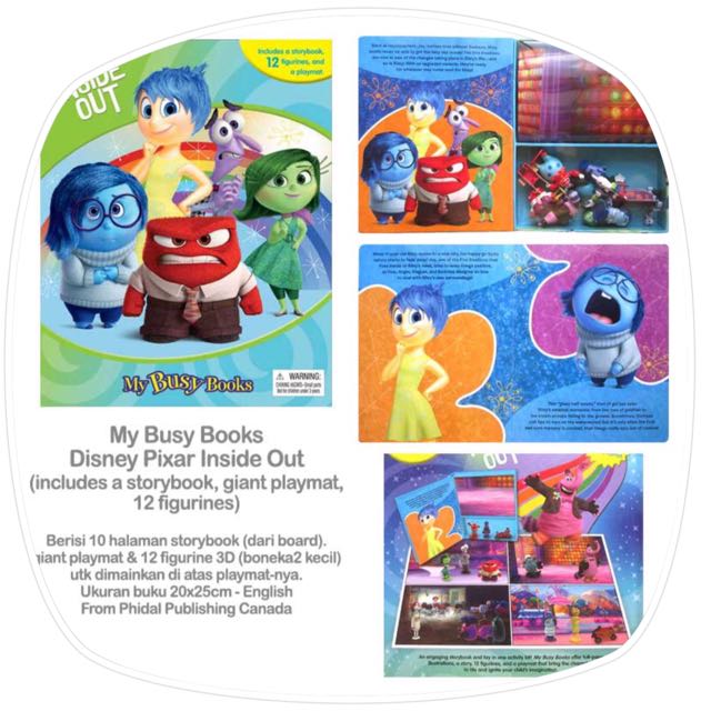 Pixar inside Out Busybook, Babies & Kids on Carousell