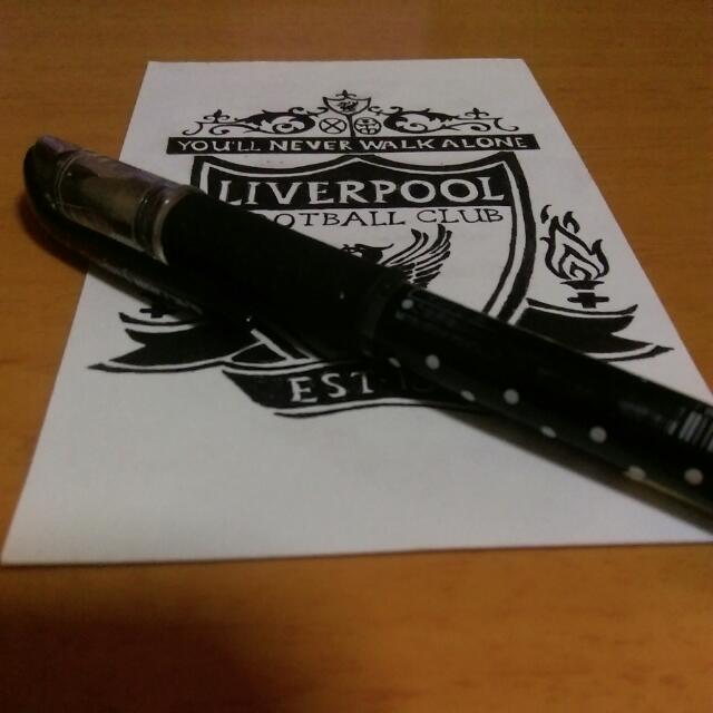Liverpool FC hand-drawn bookmark, Hobbies & Toys, Stationery & Craft ...