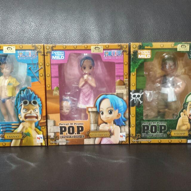 Megahouse One Piece POP CB-3R Franky ViVi Usopp (Set Of 3), Hobbies ...