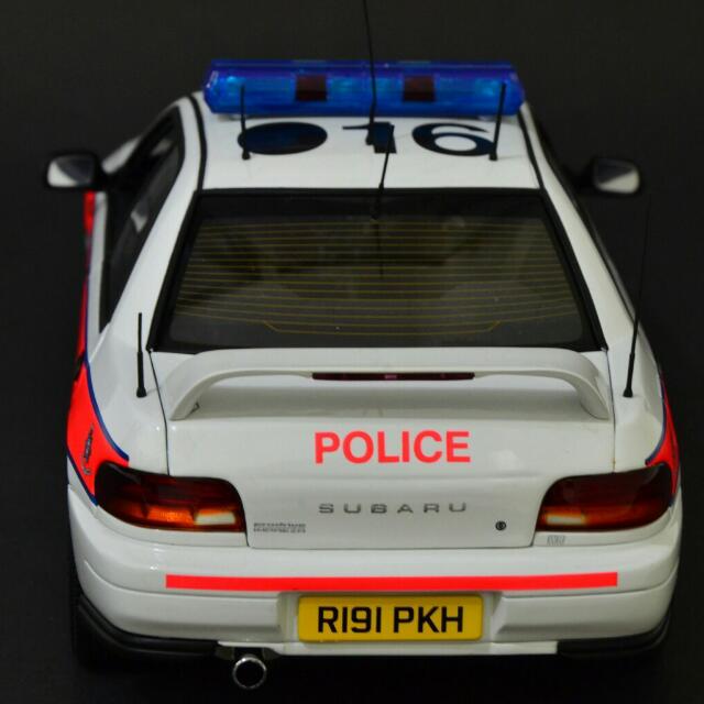 1/18 Autoart Subaru WRX Police Car Set (UK & Japan Police), Everything ...