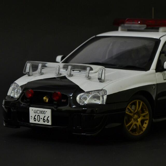 1/18 Autoart Subaru WRX Police Car Set (UK & Japan Police), Everything ...