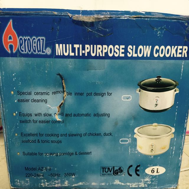 Multi Purpose Slow Cooker erogas 6 Litres, TV & Home Appliances ...