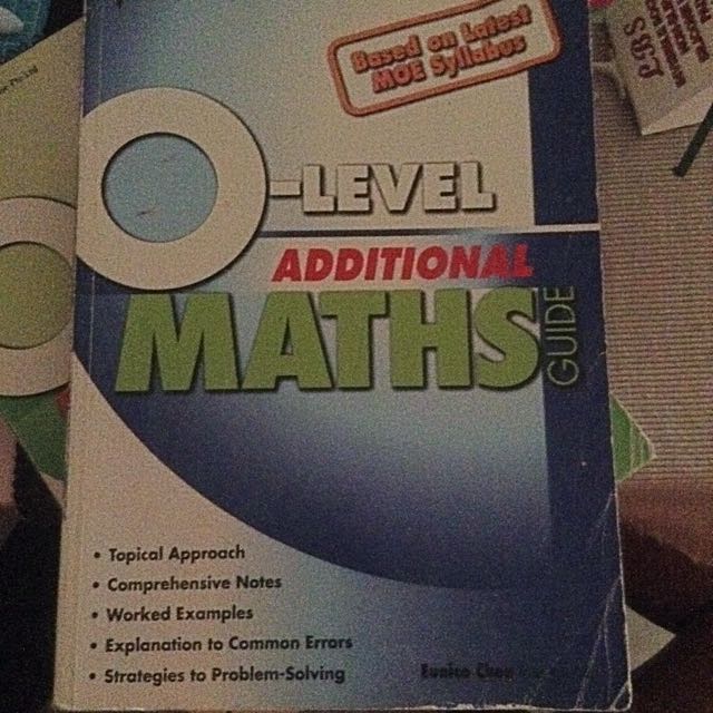A Maths O Lvl Guide, Hobbies & Toys, Books & Magazines, Assessment ...