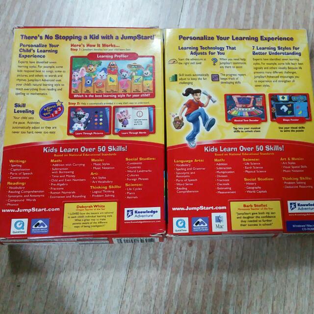 Jumpstart Educational PC-CD ROM, Hobbies & Toys, Toys & Games on Carousell