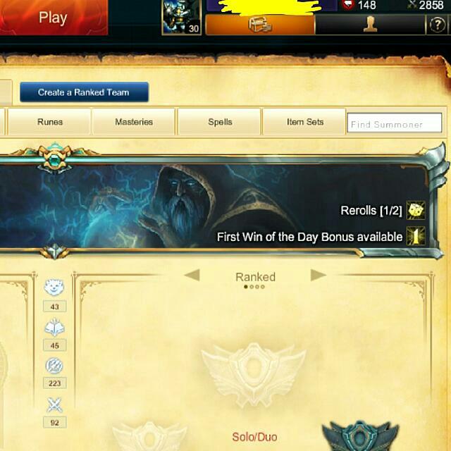 Season 4 Master tier League of Legends account Garena SEA Challenger ...