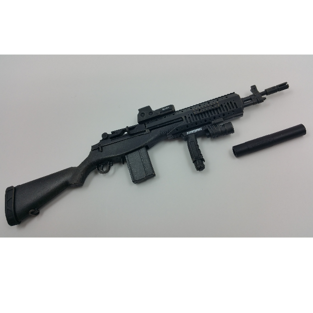 1/6 12" Figure Hot Toys Weapon M14 SOCOM Sniper Rifle Gun (SP04 ...