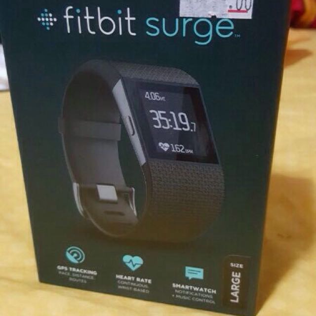 Fitbit Surge Large, Sports Equipment, Exercise & Fitness, Cardio ...
