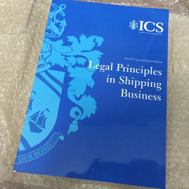 ICS - Legal Principals in Shipping Business, Hobbies & Toys, Books ...