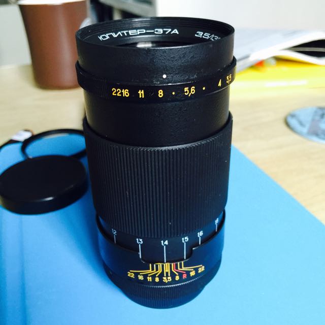 Jupiter 37A MC 135mm F3.5, Photography, Cameras on Carousell