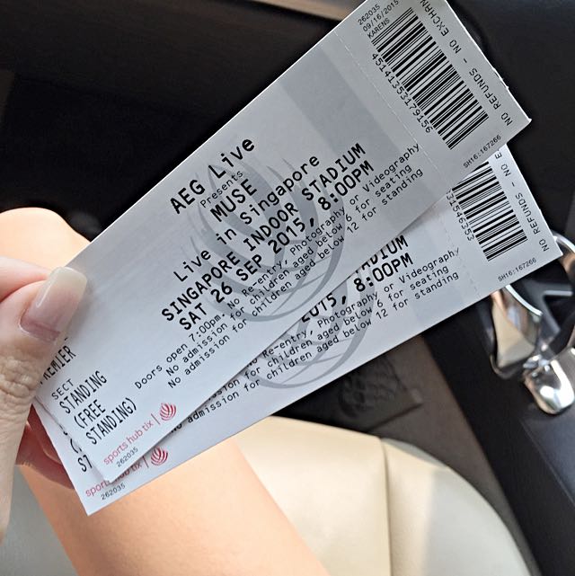 MUSE LIVE IN CONCERT TICKETS, Tickets & Vouchers, Event Tickets on ...