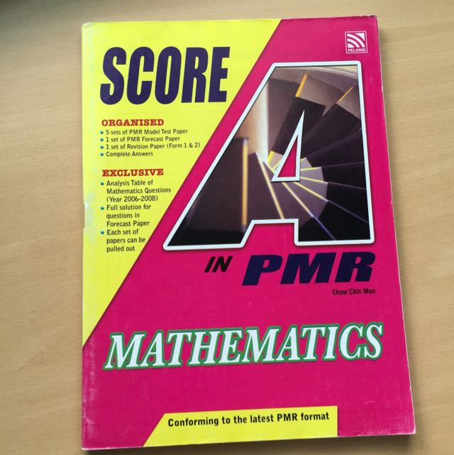 PMR Mathematics Model Paper, Hobbies & Toys, Books & Magazines ...