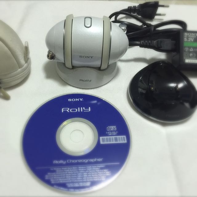 [Very Rare] Sony Rolly (White) Dancing Egg Shape Robotic Speaker, Sports Equipment, Exercise ...