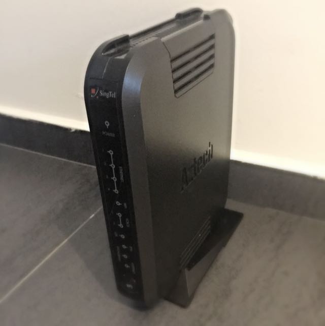 Used Singtel Aztech WiFi Modem, Computers & Tech, Parts & Accessories ...