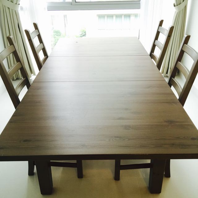 Full Dining Table & Chairs Set, Furniture & Home Living, Furniture ...