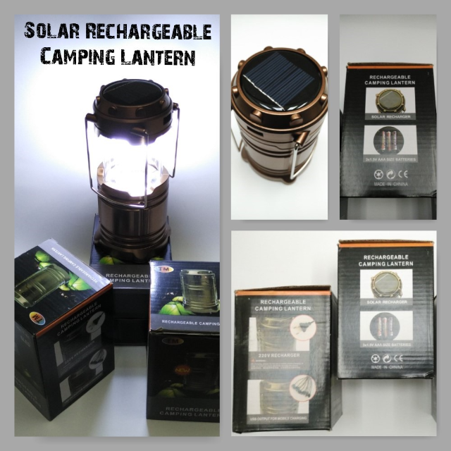Solar Rechargeable Camping Lantern (6 LED), TV & Home Appliances, TV ...