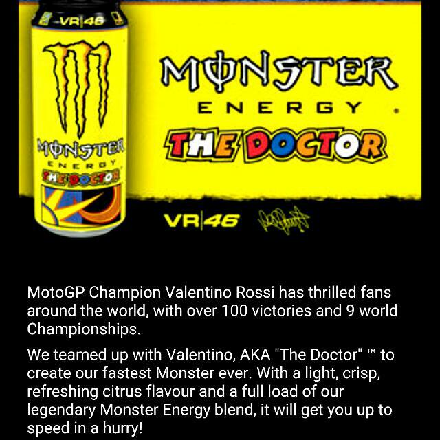 Monster Energy VR|46 Valentino Rossi, Everything Else on Carousell