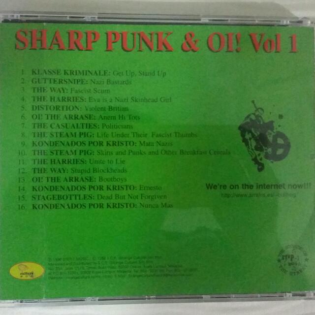Sharp Punk & Oi - Vol 1, Hobbies & Toys, Music & Media, Music ...