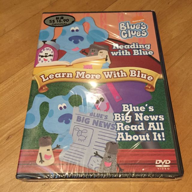~BNIP~ Blue's Clues Learn More with Blue DVD, Hobbies & Toys, Books ...