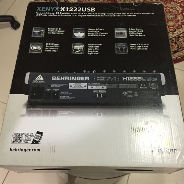 Zenyx Behringer X1222USB Audio Mixer With FX and USB, Hobbies & Toys ...