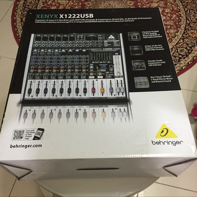 Zenyx Behringer X1222USB Audio Mixer With FX and USB, Hobbies & Toys ...