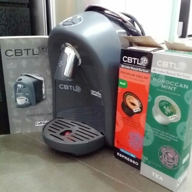 CBTL Contanta Machine+Capsules, TV & Home Appliances, Kitchen ...