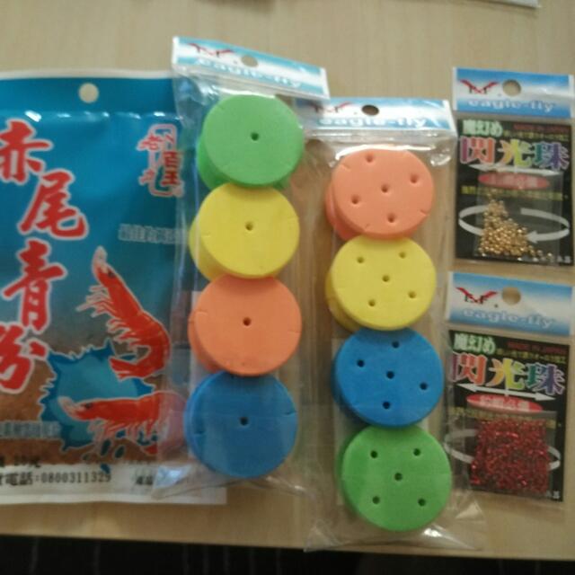 Prawning Accessories - Float , Hook , Measuring Weight .. Etc ...