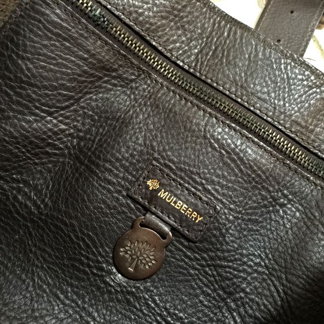 BNWOT Mulberry Elgin Brown Leather Tote Bag, Luxury, Bags & Wallets on ...