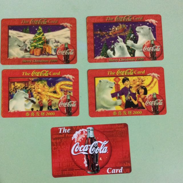 Coca Cola Collectible Cards . ( 5 Pieces ), Hobbies & Toys, Memorabilia ...