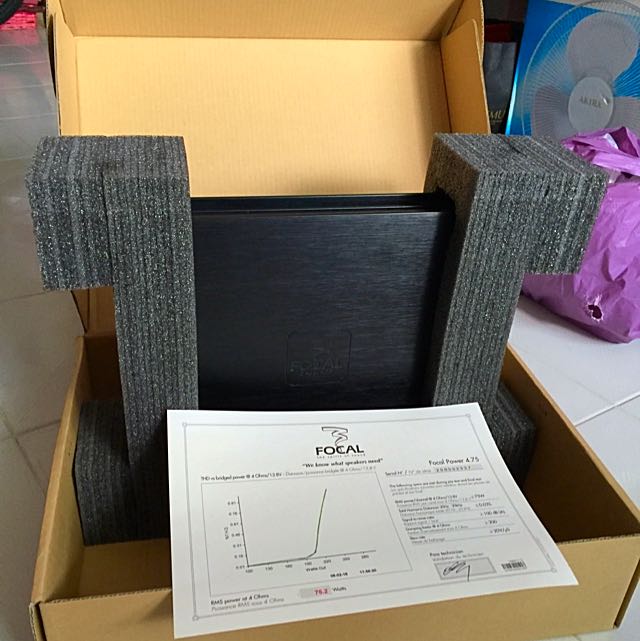 Focal FP 4.75 4-channel Power Amplifier For Cars, Car Accessories on Carousell