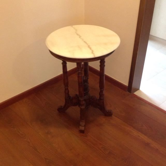 Marble Top Corner Side Table, Furniture & Home Living, Furniture ...