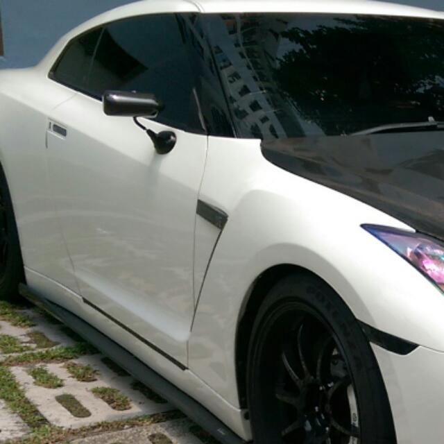 Nissan Gtr R35 Original Craft Square CF Side Mirror, Car Accessories on ...