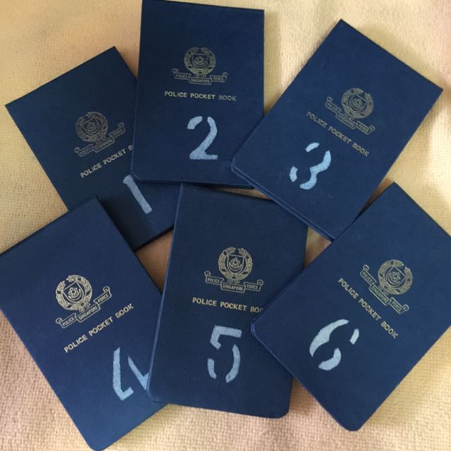 6 Singapore Police Force Pocket Book Unuse Condition, Hobbies & Toys ...