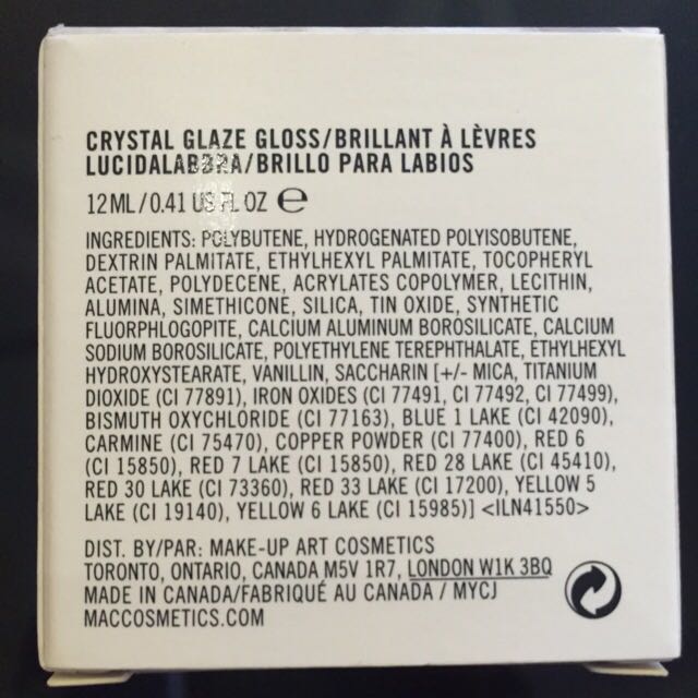 M.A.C Crystal Glaze Gloss - Limited Edition, Beauty & Personal Care ...