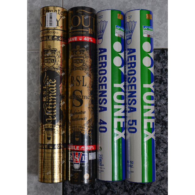 Yonex AS 40 / 50 & RSL Ultimate / Supreme Badminton Shuttlecocks ...
