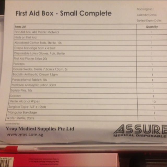 ASSURE First Aid Kit, Babies & Kids, Bathing & Changing, Other Baby ...