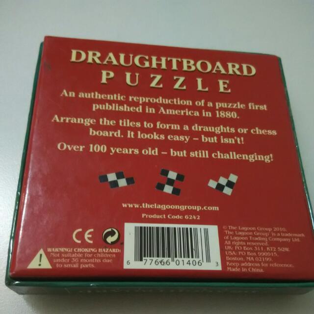 Tricky Puzzle Rings And Draughtboard Puzzle, Hobbies & Toys, Toys ...