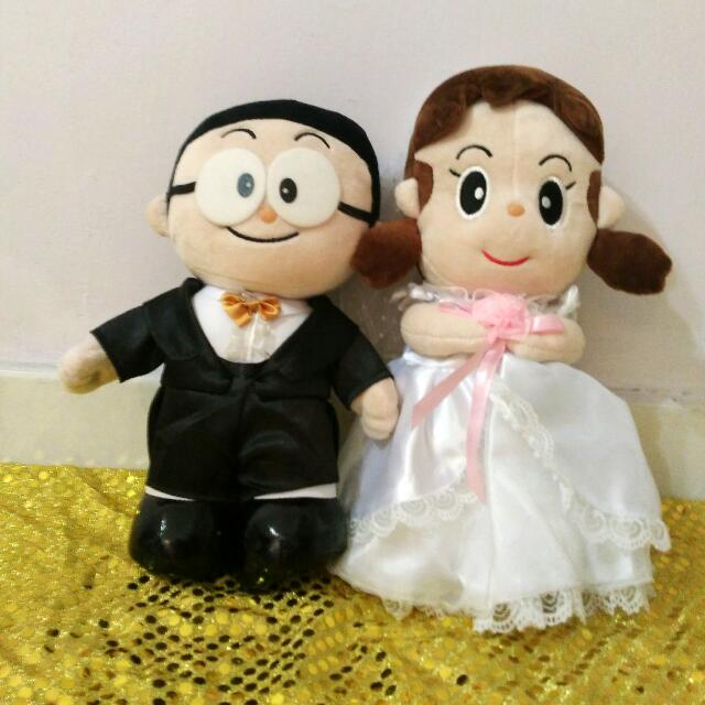 Wedding Bear Doraemon Nobita And Shizuka Womens Fashion Watches