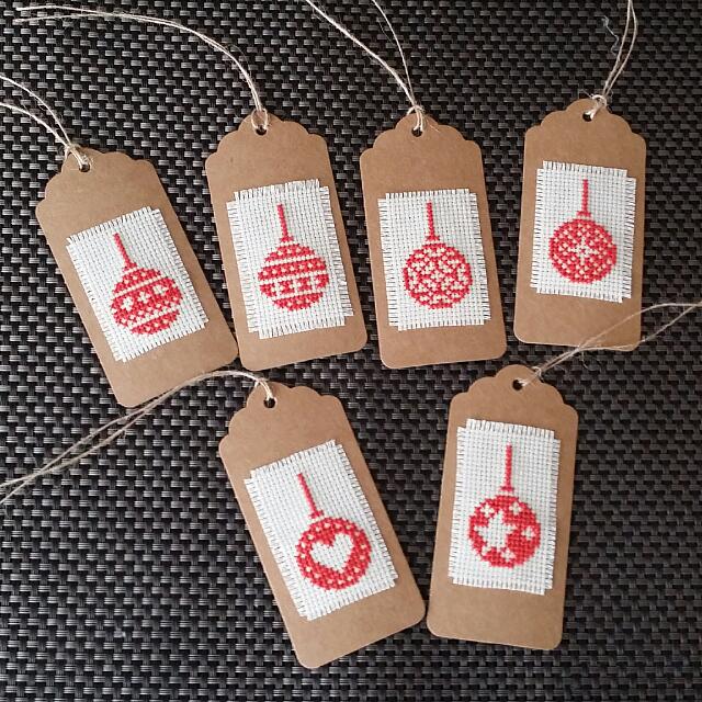 Handcrafted Christmas Gift Tags, Hobbies & Toys, Stationery & Craft ...