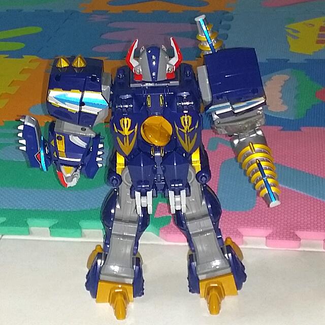 Gokaiger Gozyujin Gojyujin Q-Rex DX Megazord Original Bandai Power ...