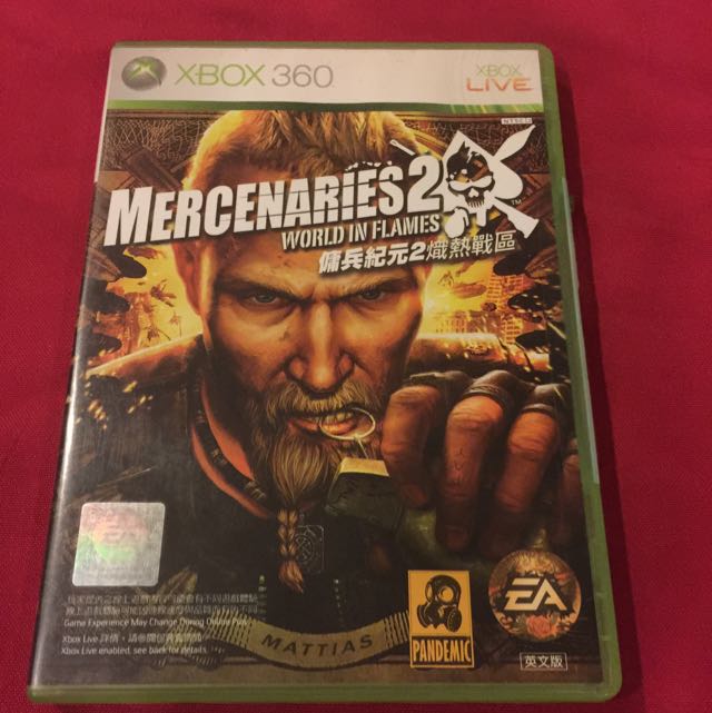 XBOX 360 Mercenaries 2, Hobbies & Toys, Toys & Games on Carousell