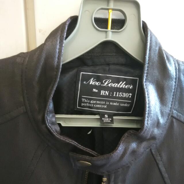 UNIQLO Neo Leather Jacket, Men's Fashion, Coats, Jackets and Outerwear ...