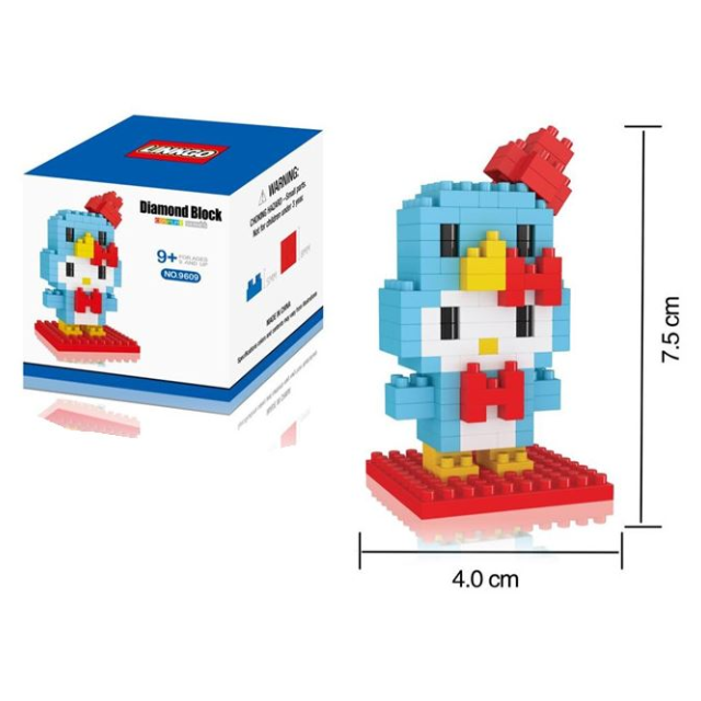 HELLO KITTY (Tuxedosam) #9609 (Sanrio) ~ Mini Lego Block, Nano Block ...