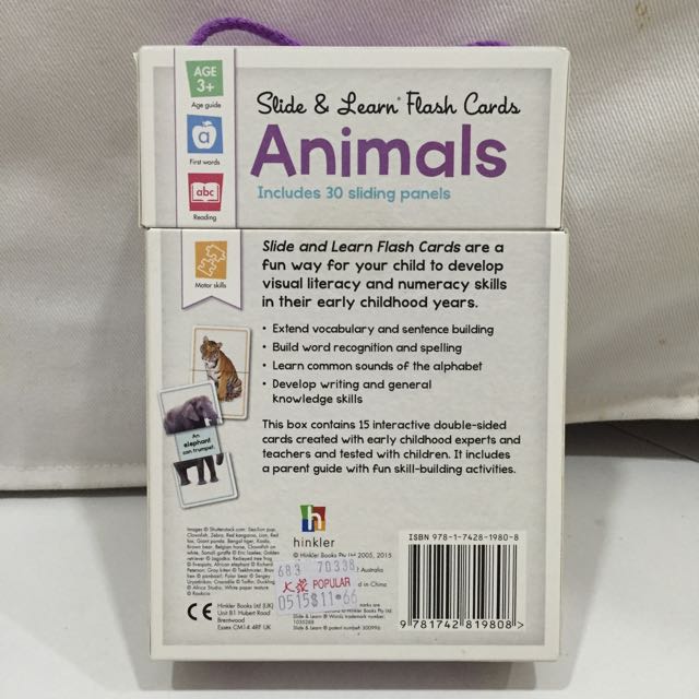 Slide & Learn Flash Cards, Hobbies & Toys, Toys & Games on Carousell