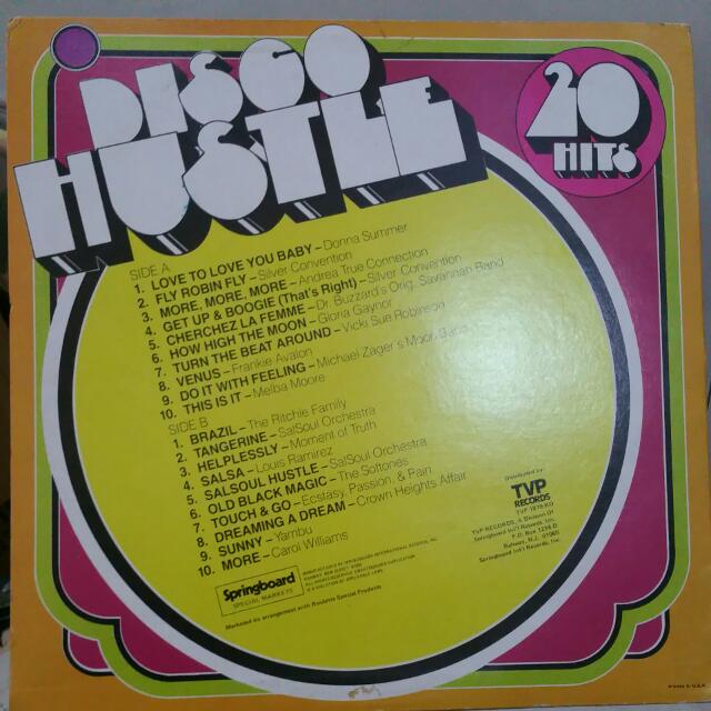 Vinyl Record - Disco Hustle 20 Hits, Hobbies & Toys, Memorabilia ...