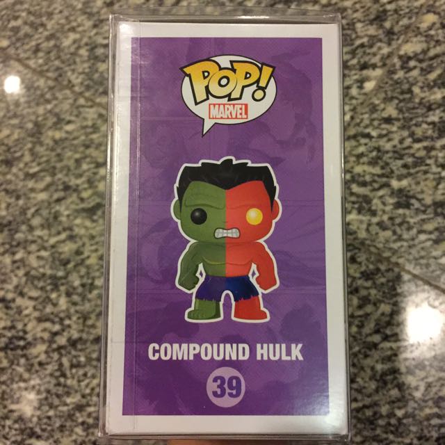 Funko POP! Marvel Metallic Compound Hulk #39, Hobbies & Toys, Toys ...