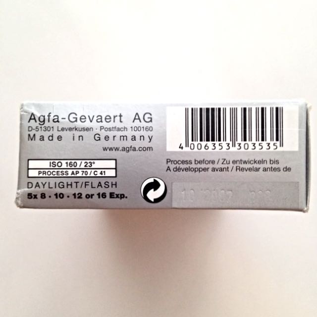 Rare Agfa Portrait 160 120mm Film (Expired: 10/07), Photography ...