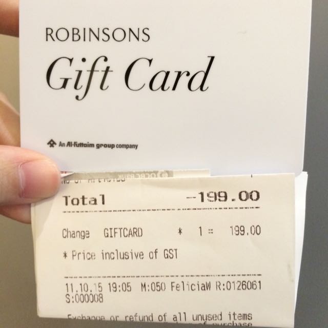 Robinson Gift Card, Tickets & Vouchers, Vouchers on Carousell